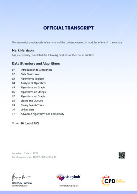 Certificate | Studyhub